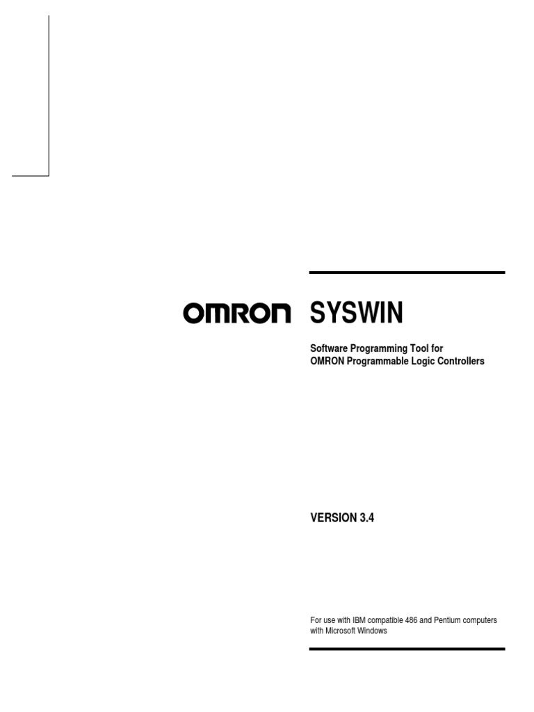 Syswin 3.4 Omron PLC | Download Free PDF | Programmable Logic ...