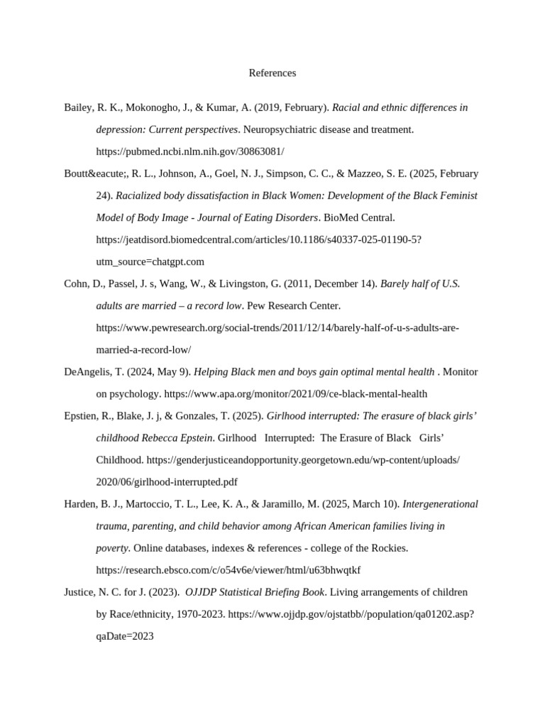 References | PDF | Psychology | Mental Health