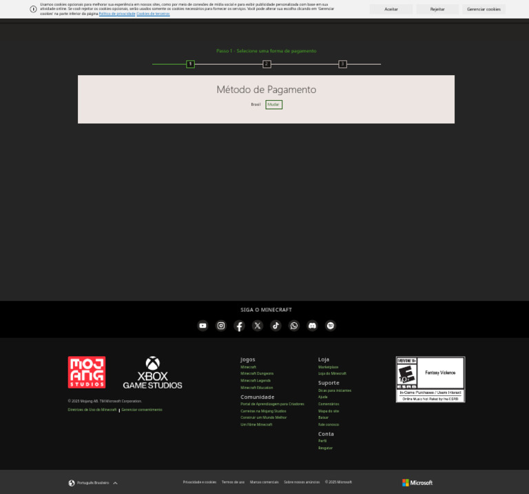 Check-out _ Minecraft | PDF | Minecraft | Cookie de HTTP