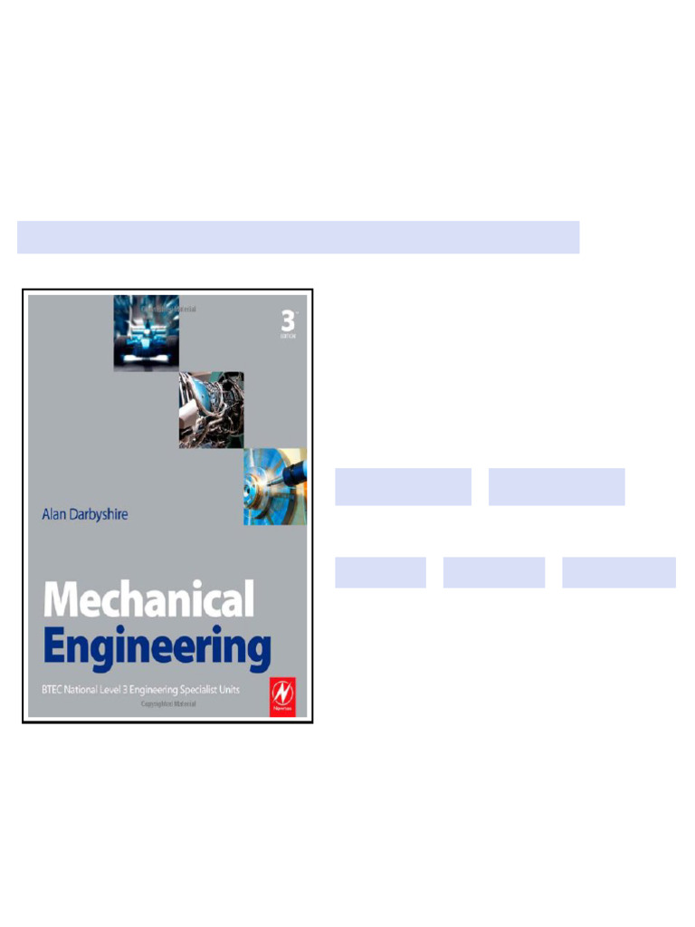 Mechanical Engineering 3rd Edition Alan Darbyshire - ebook and textbook ...
