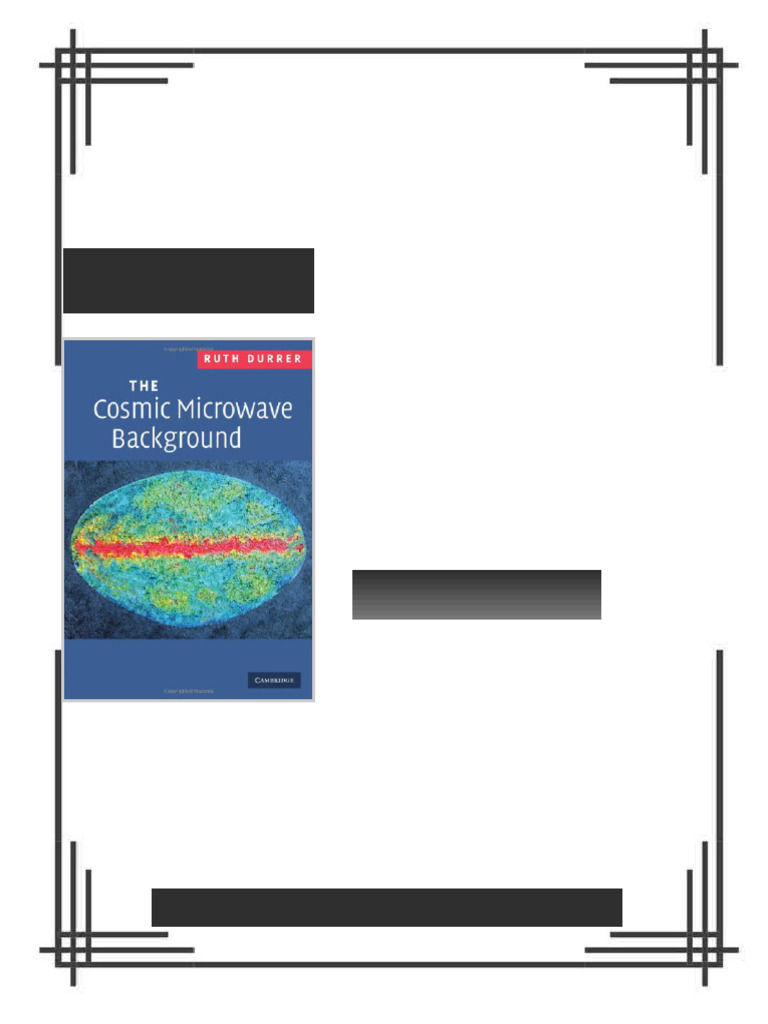 The Cosmic Microwave Background 1st Edition Ruth Durrer ebook beta ...