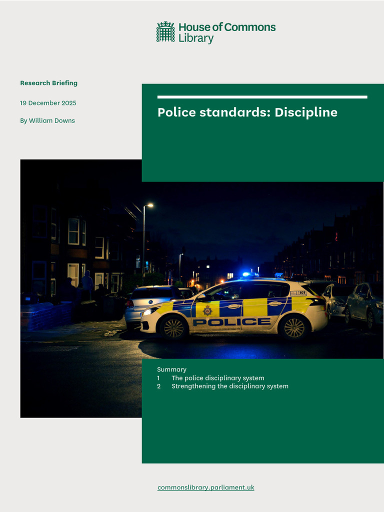 Police Disciplinary Standards Overview | PDF | Burden Of Proof (Law ...