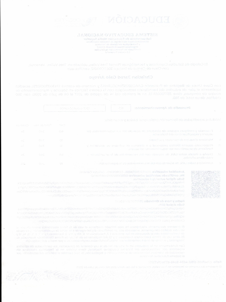 Certificado Reversa | PDF