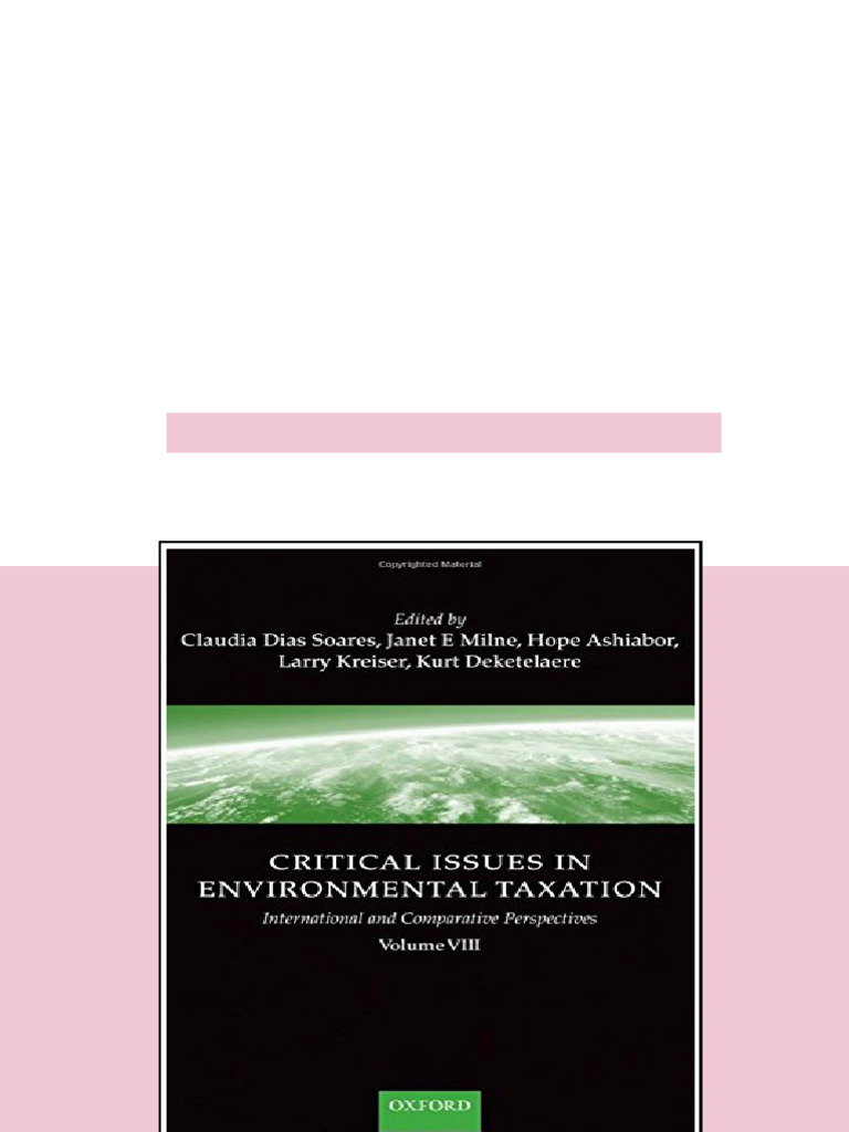(Ebook) Critical issues in environmental taxation : international and ...