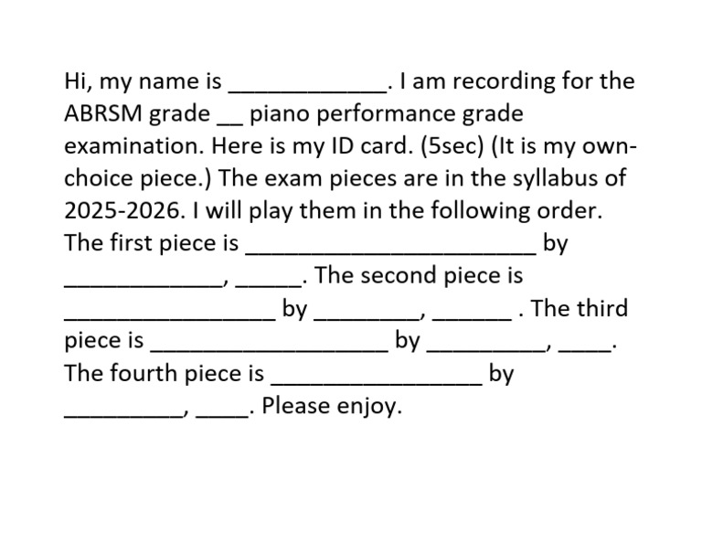 Script Sample Grade 6-8 | PDF