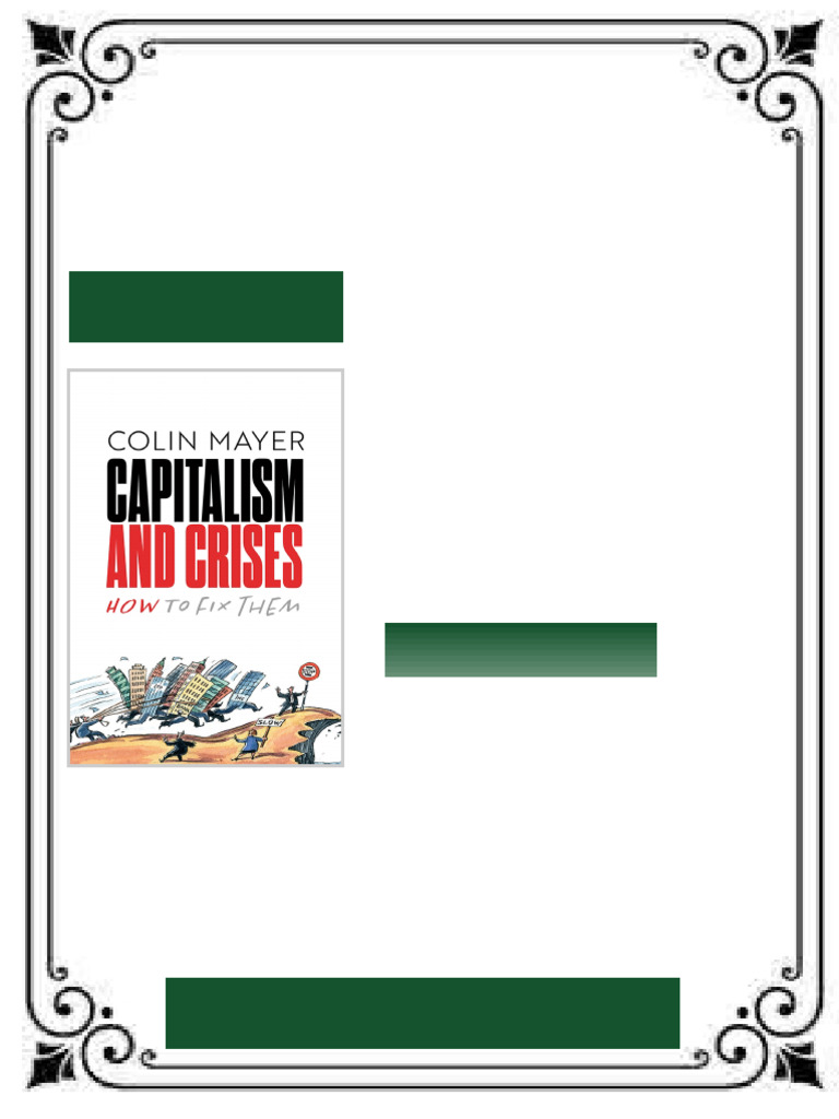 Capitalism and Crises 1st Edition Colin Mayer eBook fresh pdf upload ...