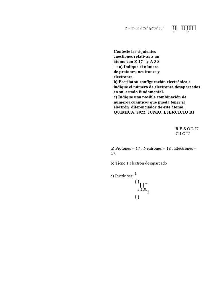 Quim Estructura Del Atomo 2022 | PDF | Configuración electronica | Átomos