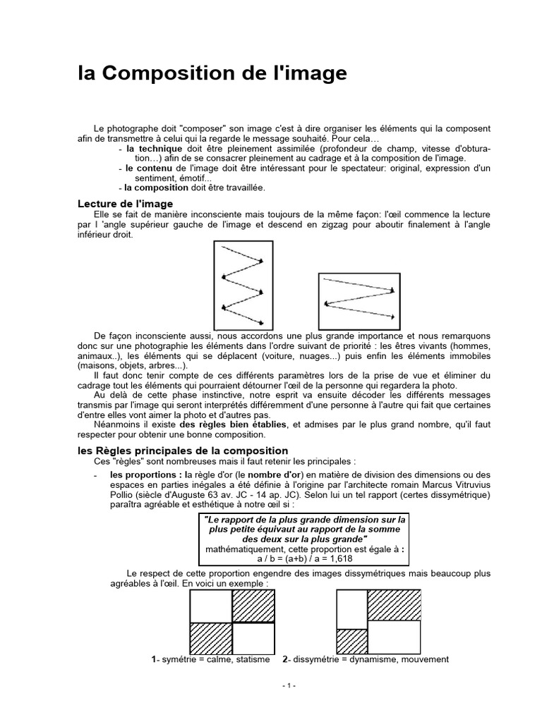 Techniques de composition photographique | PDF | Imagerie