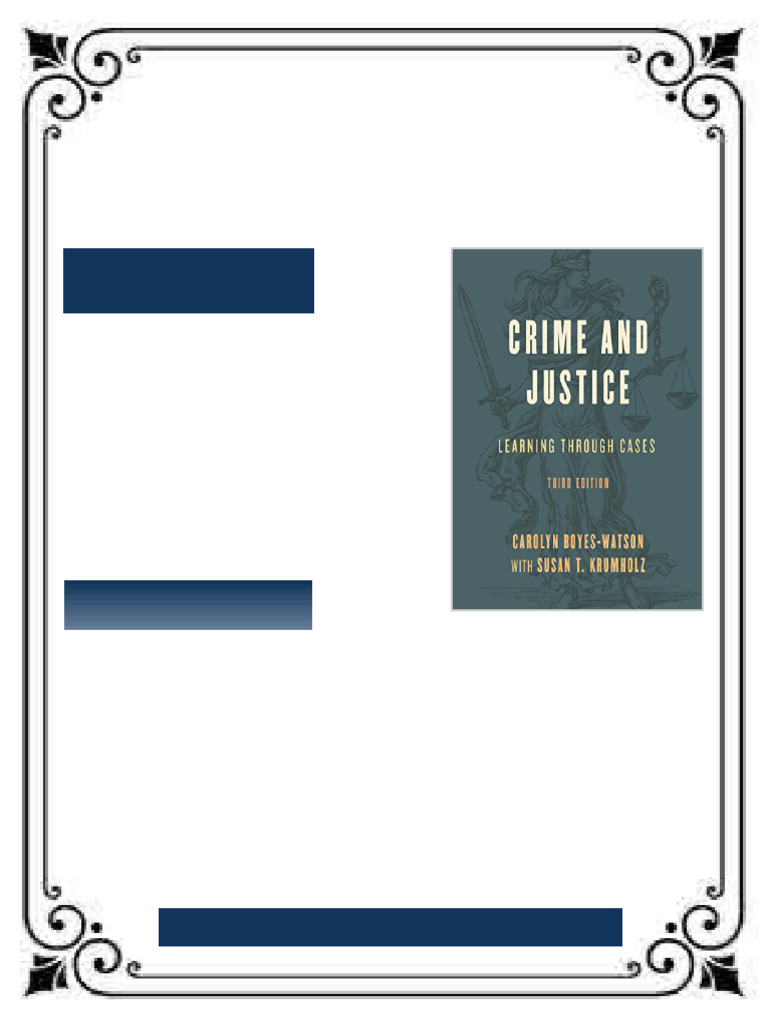 Crime and Justice: Learning through Cases 3rd Edition – Ebook PDF ...