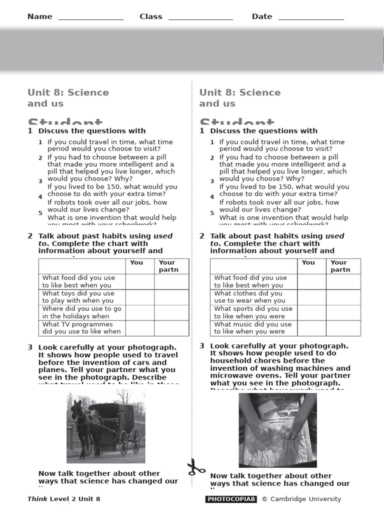Thk2e BrE L2 Communication Unit 8 | PDF | Home Economics | Home