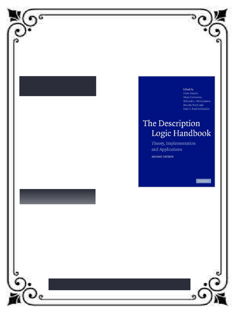 The Description Logic Handbook Theory Implementation and Applications ...