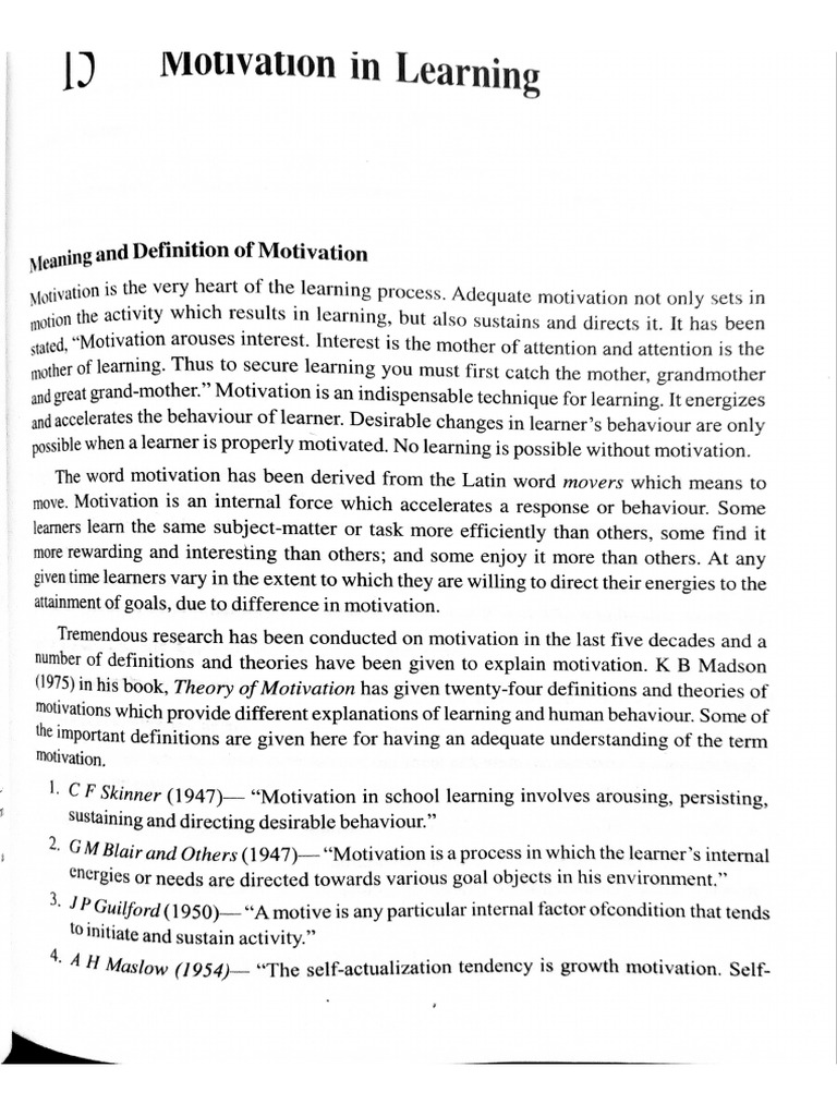 Motivation | PDF