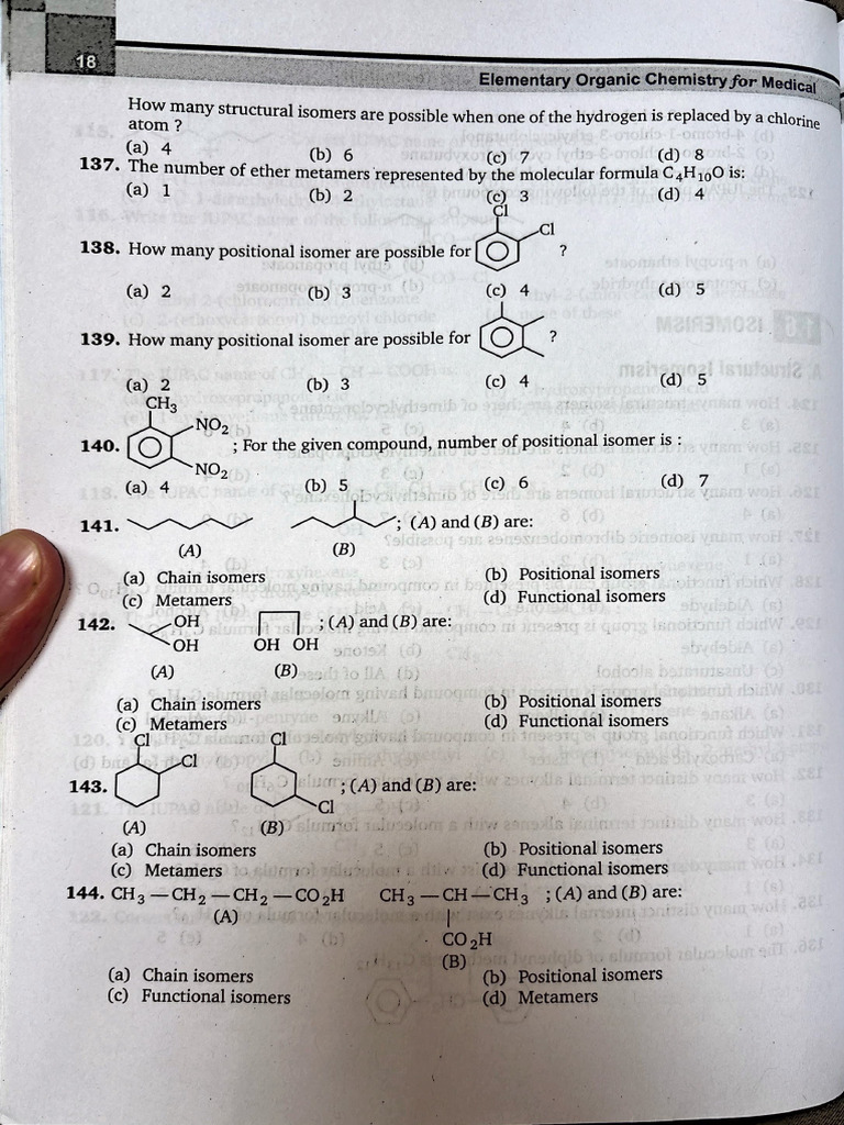 Positional Isomers and Structural Variants | PDF | Stereochemistry ...