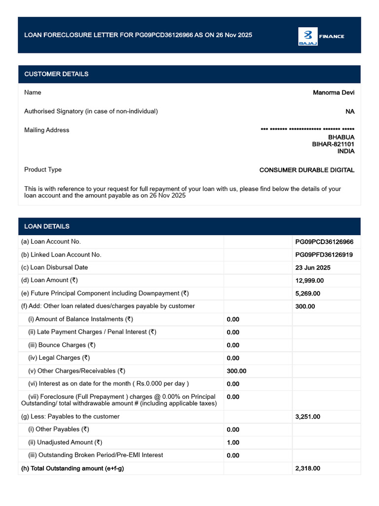 Foreclosure Letter 10-02-01 | PDF | Payments | Foreclosure