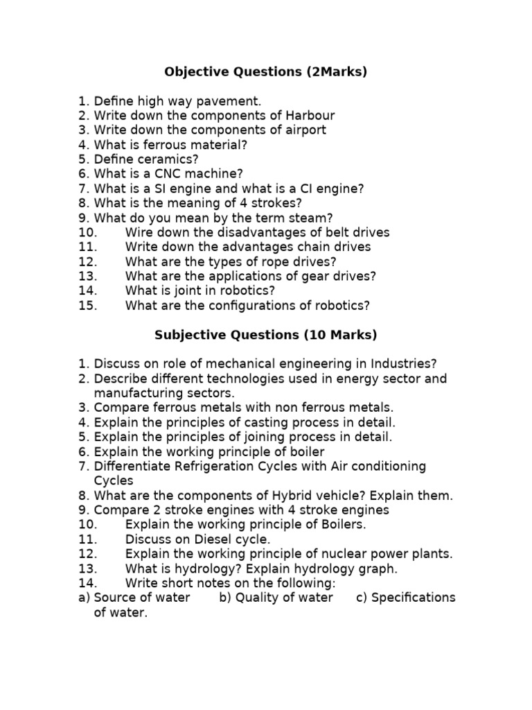 Engineering Concepts and Applications Quiz | PDF