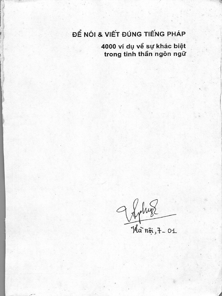 De Noi Va Viet Dung Tieng Phap, 4000 VI Du | PDF