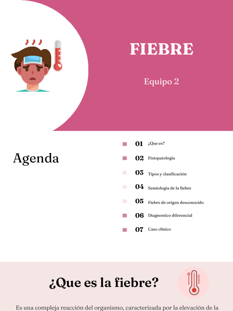 Fiebre: Tipos, Diagnóstico y Caso Clínico | PDF | Fiebre | Medicina