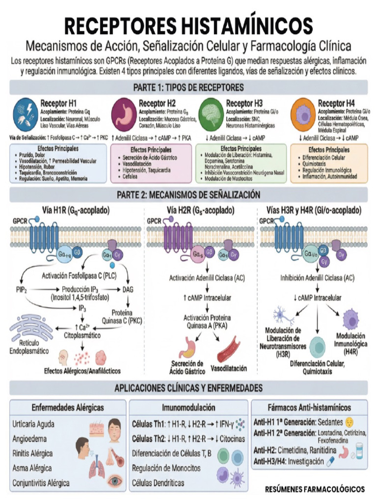 Receptores Histamínicos | PDF