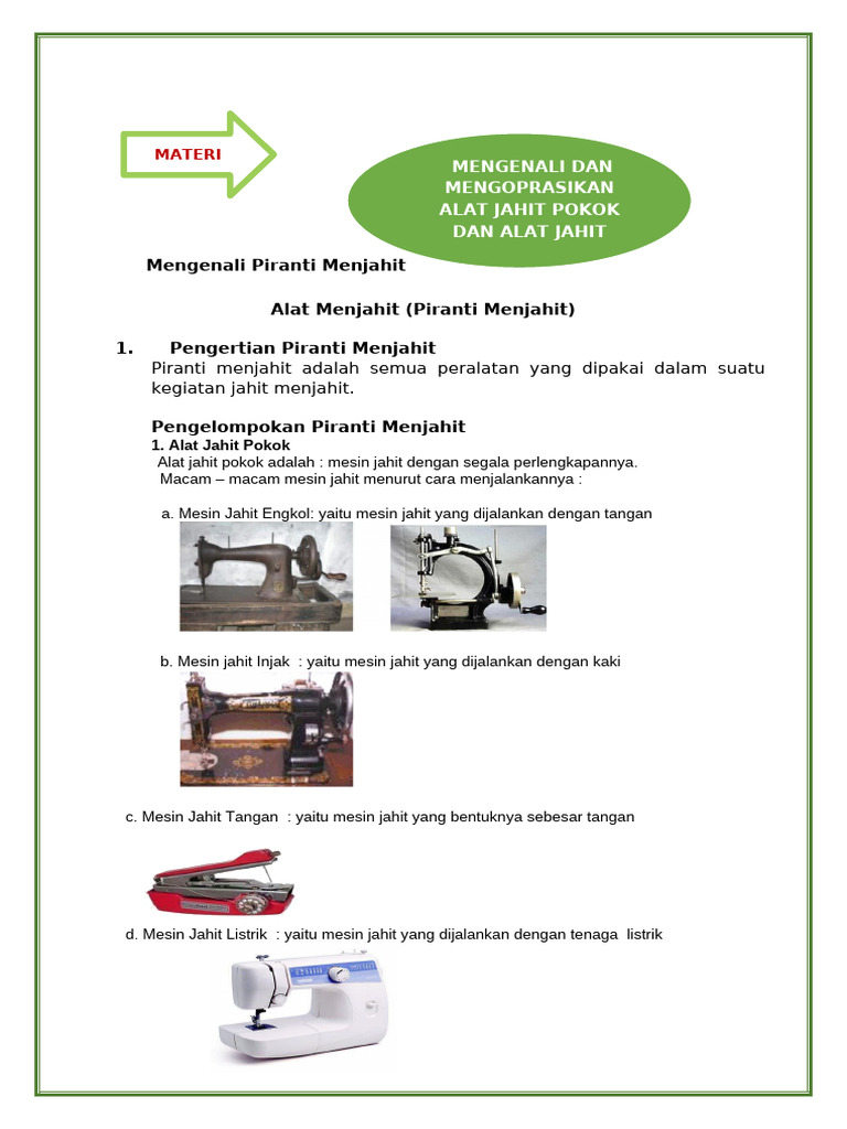Panduan Lengkap Piranti Menjahit | PDF