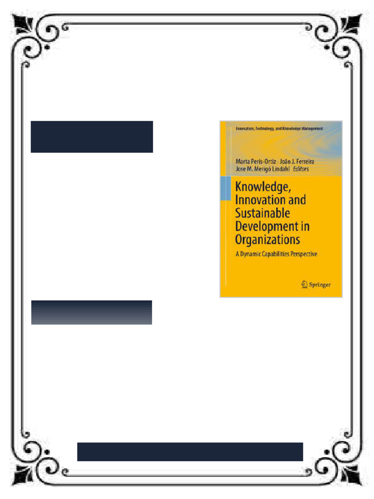 Knowledge, Innovation and Sustainable Development in Organizations ...