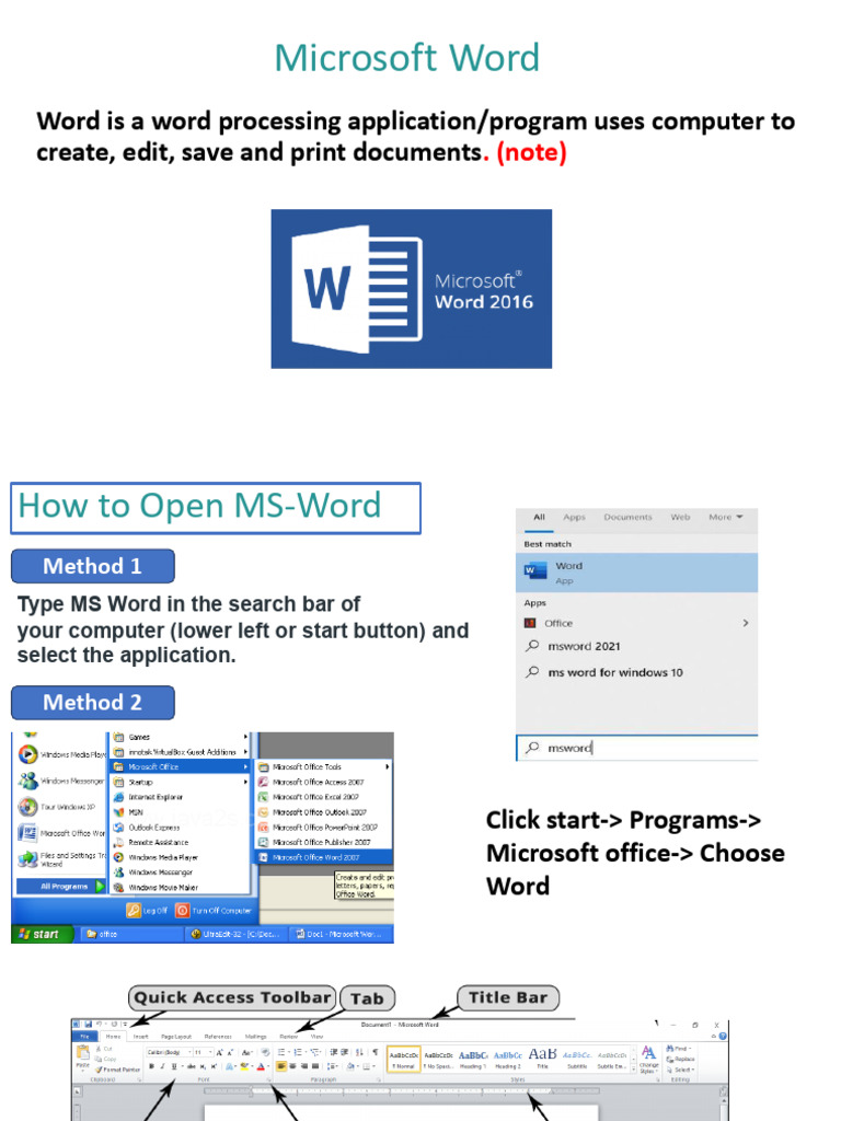 CSci Ch 5 More on Words_3 | PDF | Microsoft Word | Graphical User ...
