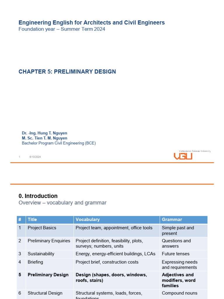 2024 HN EE1 ARC BCE Chap05 Preliminary Design | PDF | Window | Stairs