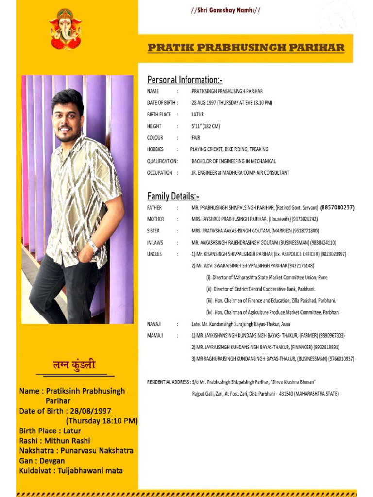 PP Biodata 3 | PDF