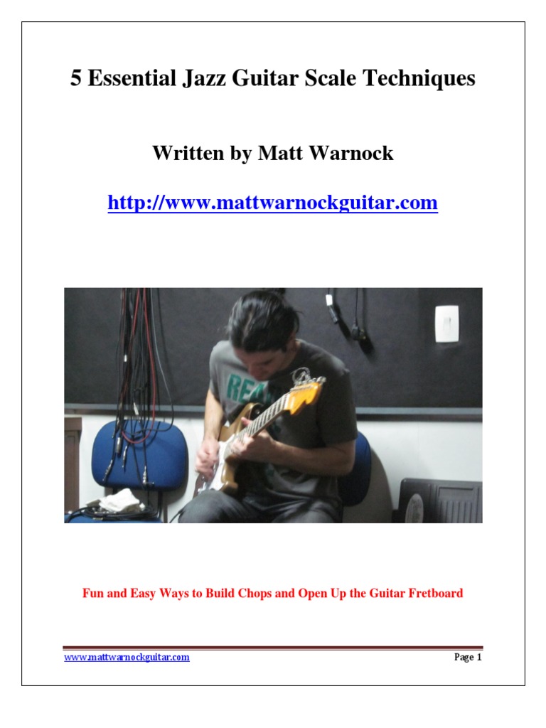 5 Essential Jazz Guitar Scale Techniques | PDF | Scale (Music) | Guitars