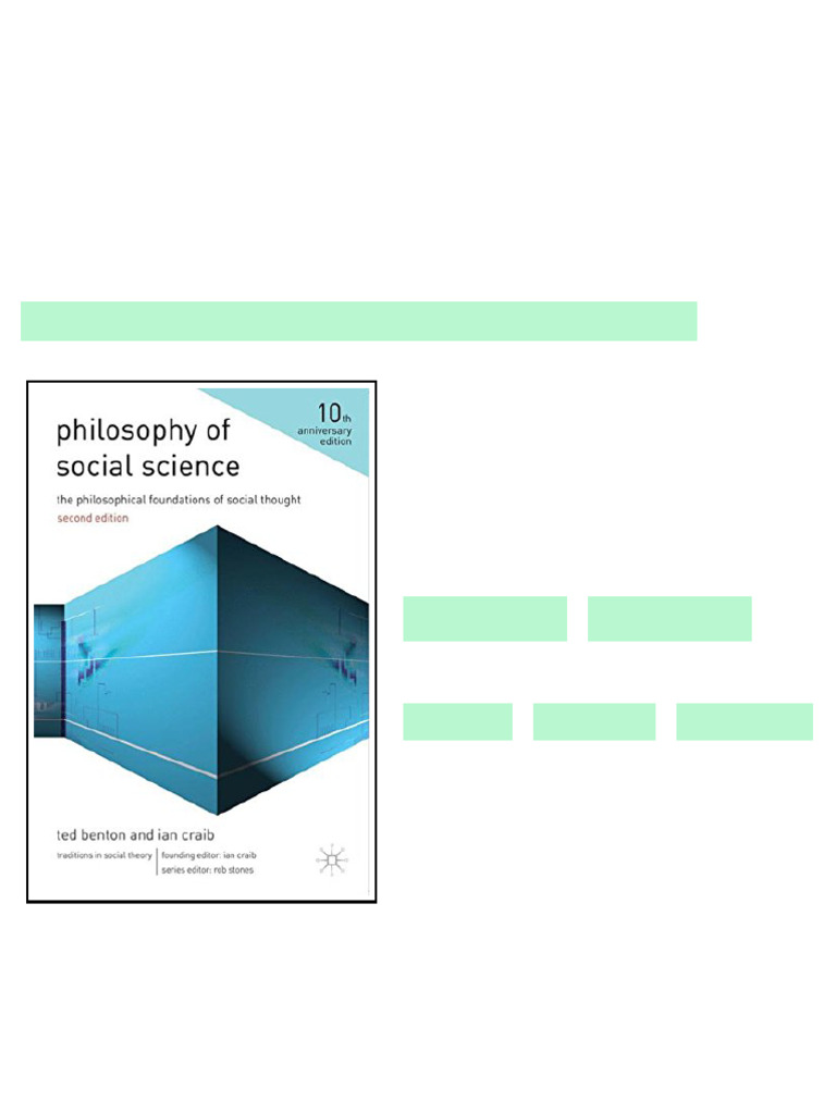 Philosophy of Social Science The Philosophical Foundations of Social ...