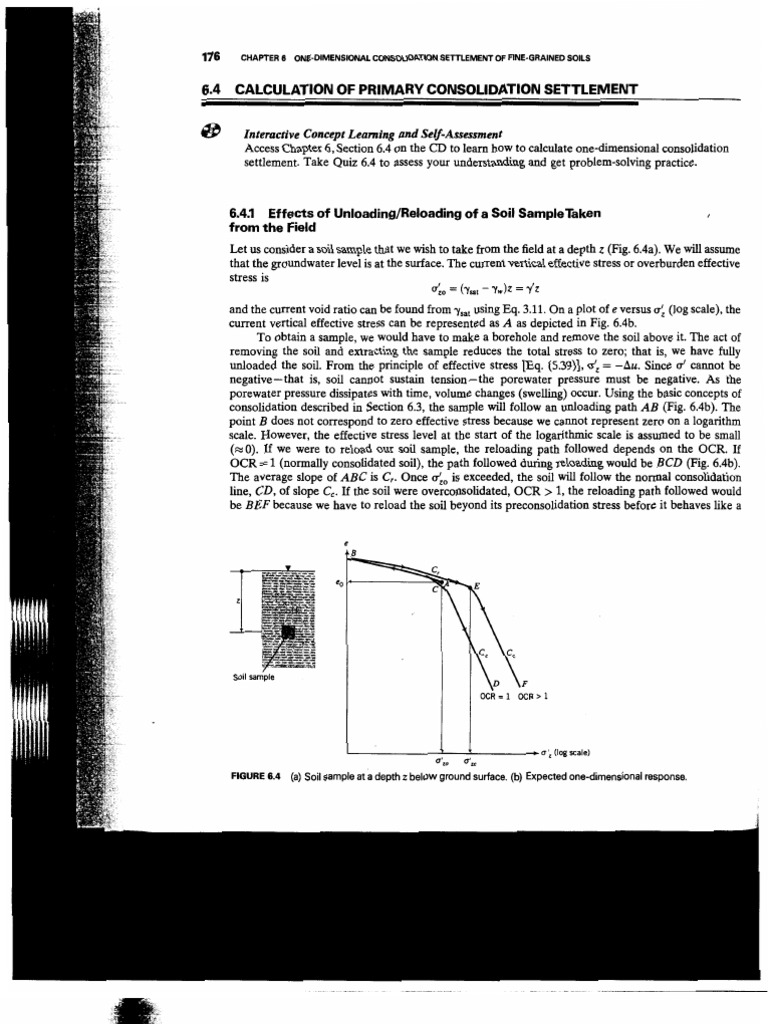 Calculation of Consolidation Settlement