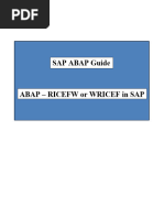 Understanding RICEF in SAP Development | PDF | Career & Growth | Computers