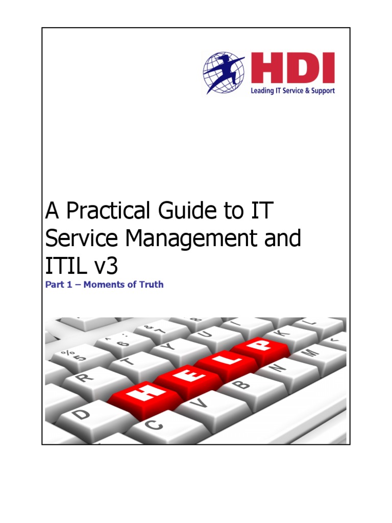 A Practical Guide To ITSM and ITIL 3 (Part 1) - Moments of Truth | PDF ...