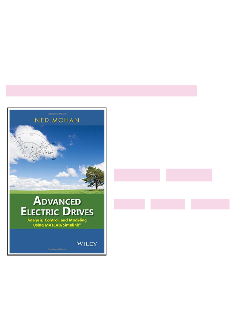 Advanced Electric Drives Analysis Control and Modeling Using MATLAB ...
