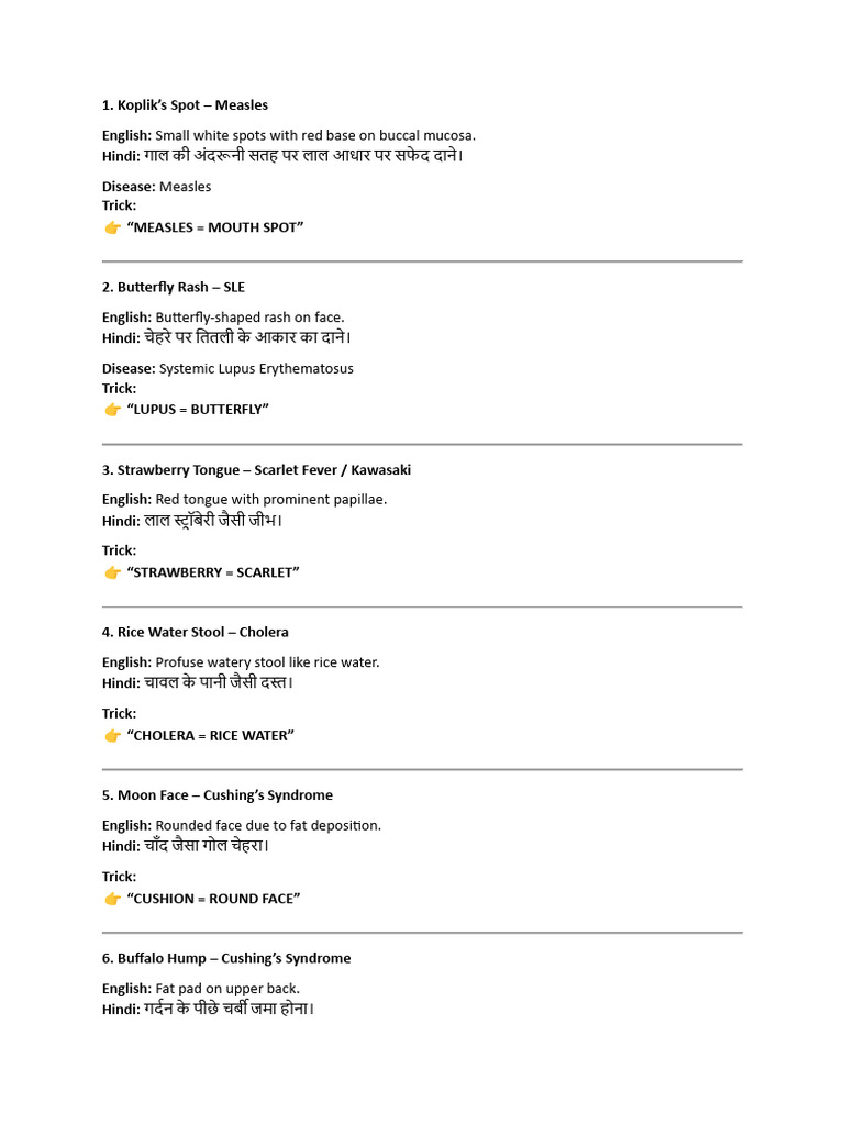 Important sign | PDF | Medical Specialties | Diseases And Disorders