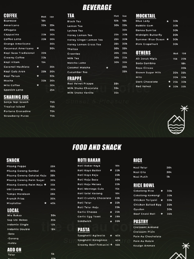 Menu IG TDC | PDF