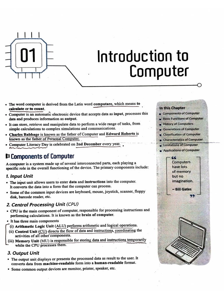 Basics of Computer - U.1 | PDF