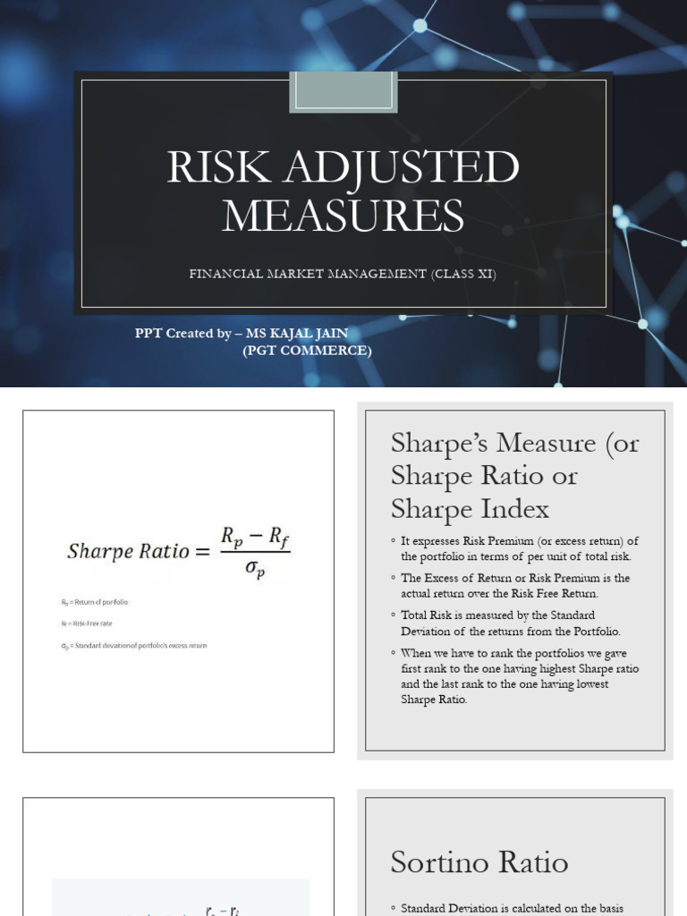 Risk Adjusted Measures | PDF