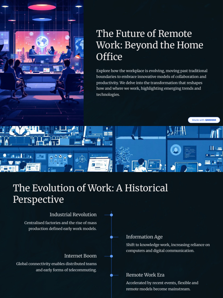 The Future of Remote Work Beyond The Home Office | PDF