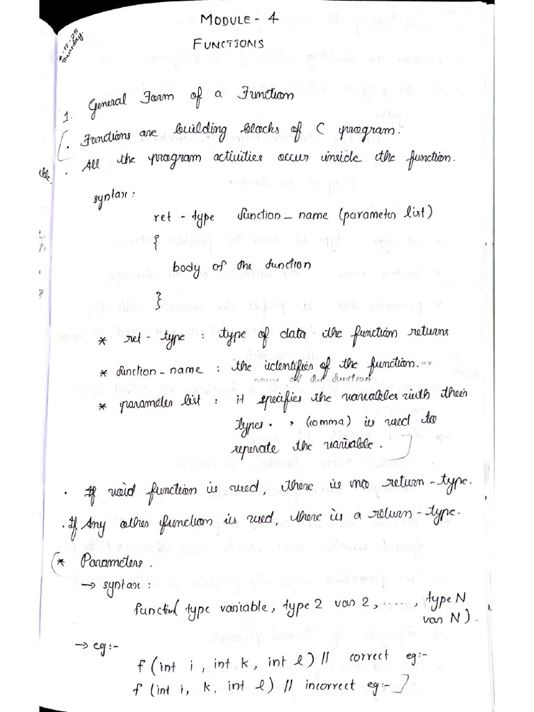 Module 4 C Notes | PDF