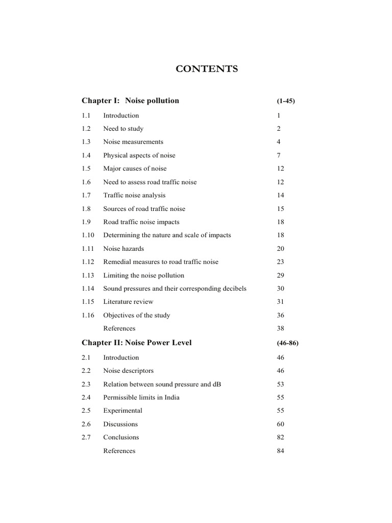 Comprehensive Study on Noise Pollution | PDF | Noise | Decibel