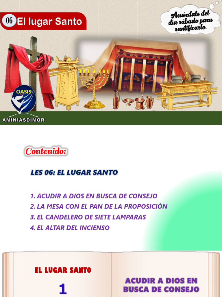 06-08-2022 El Lugar Santo | PDF | Incienso | Cristo (título)
