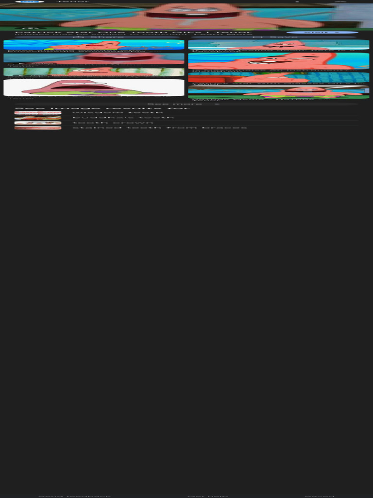 Patrick Star One Tooth GIF Collection | PDF | Tooth