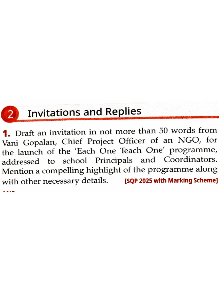Formal Invitation & Replies | PDF