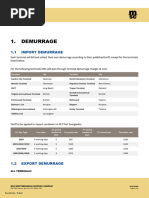 MSC Detention and Demurrage Tariff Guide | PDF | Shipping