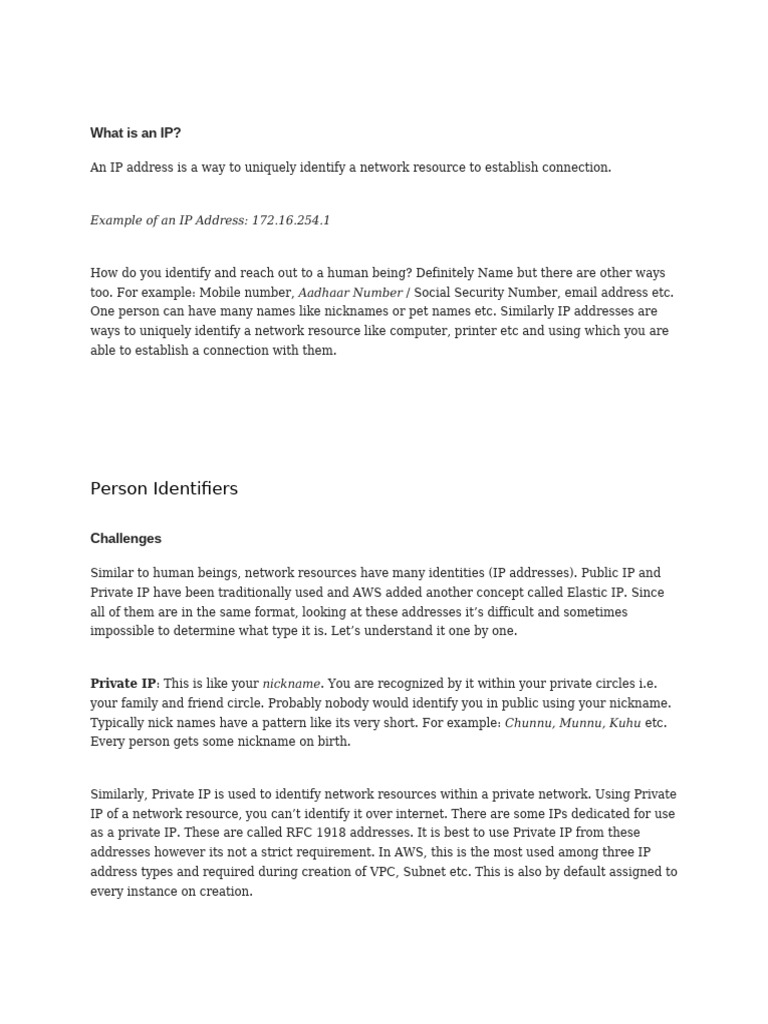 Understanding IP Addresses: Types Explained | PDF | Ip Address ...