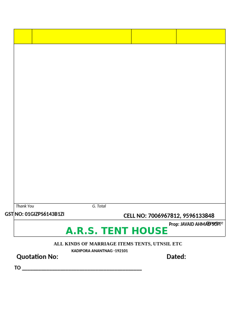 Ars Tent House | PDF