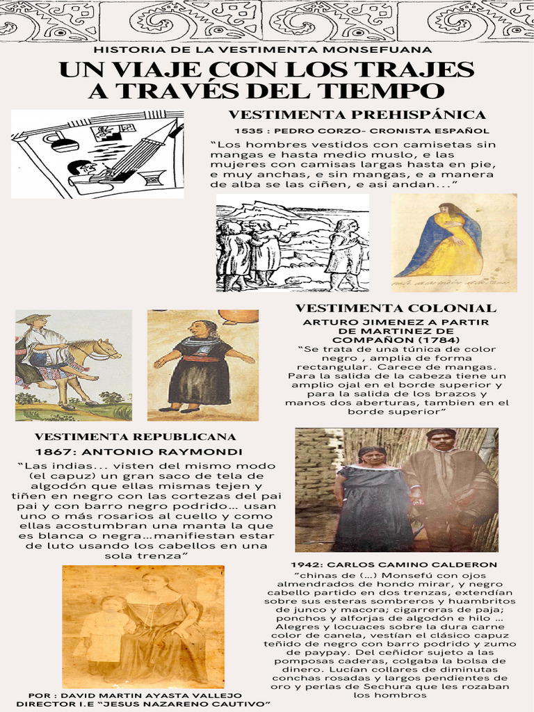 Historia de la Vestimenta Monsefuana | PDF | Apariencia humana ...