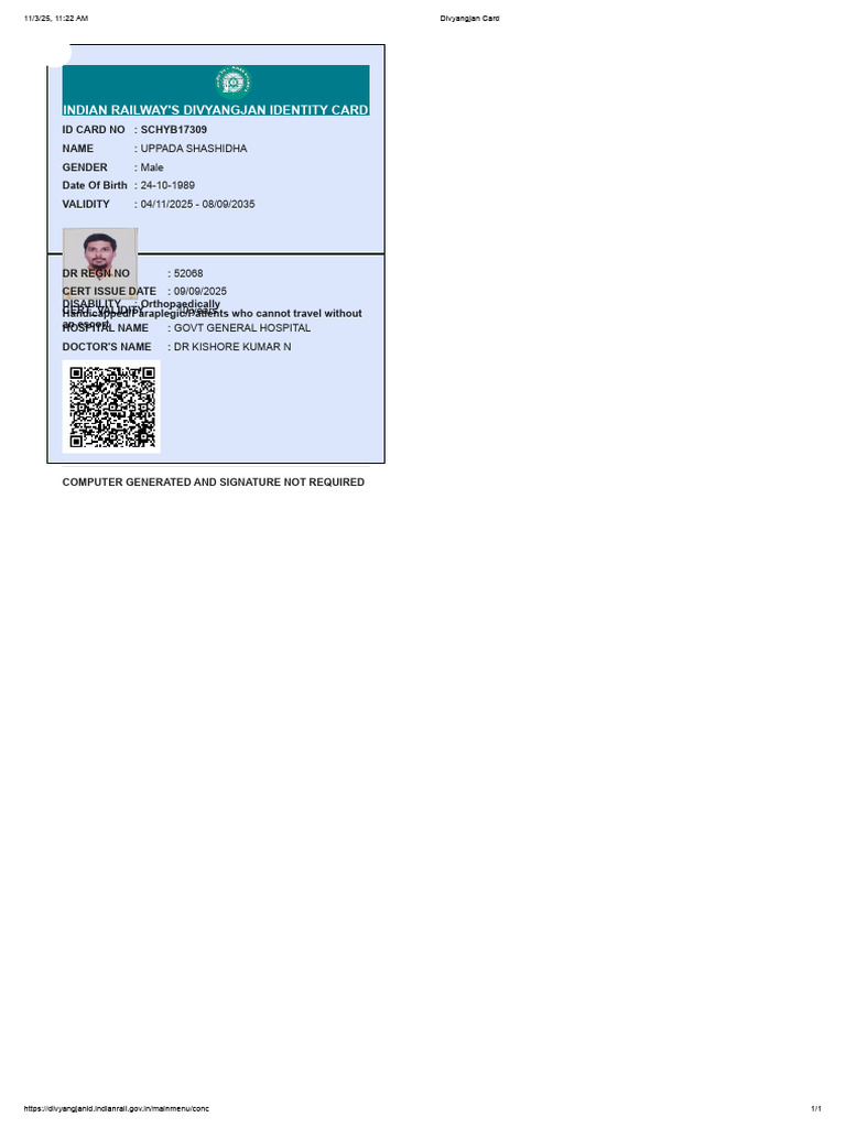 Divyangjan ID Card Application Guide | PDF