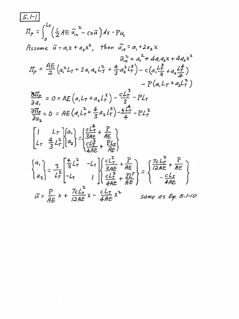 Finite Element Analysis 4e Cook Ch5 | PDF