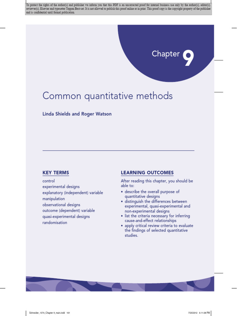 Overview of Quantitative Research Methods | PDF | Randomized Controlled ...